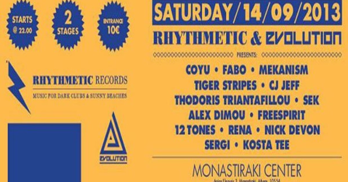 Rhythmetic & Evolution night | LiFO