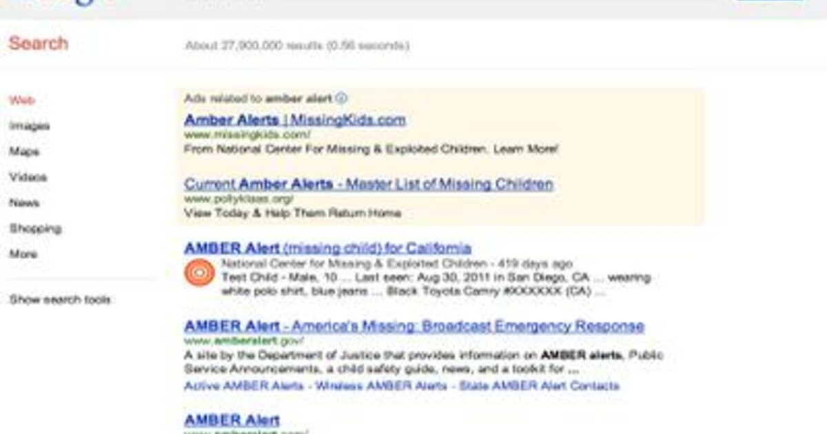 Το Amber Alert τώρα και στα Google Search/Maps. | LiFO