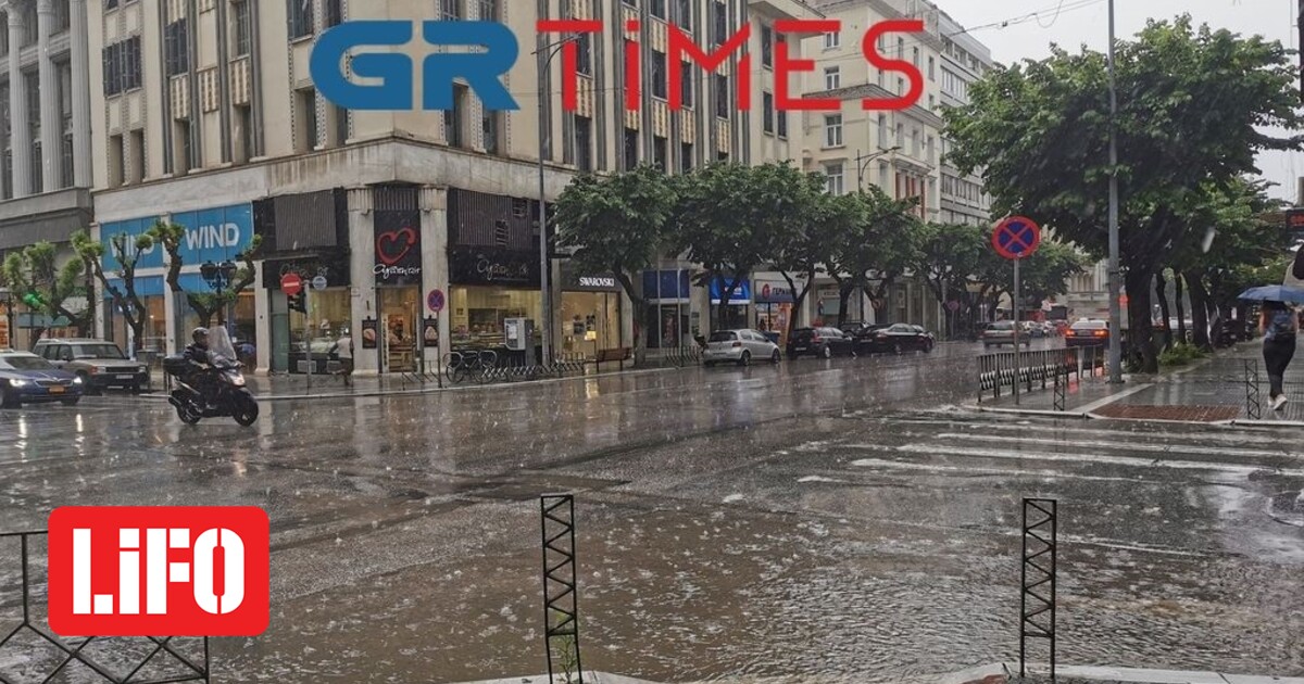 Σφοδρή βροχόπτωση στη Θεσσαλονίκη - Κυκλοφοριακό «κομφούζιο» | LiFO