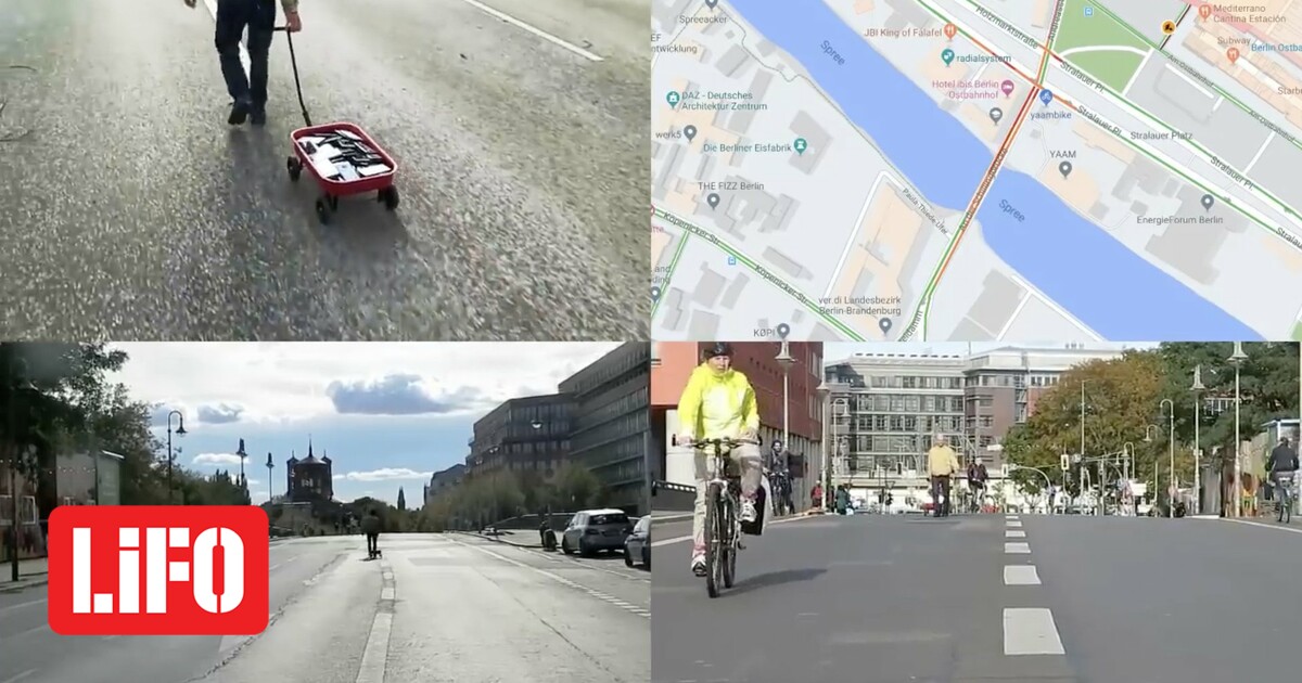 Καλλιτέχνης ξεγέλασε τα Google Maps με 99 κινητά τηλέφωνα, δημιουργώντας εικονικό μποτιλιάρισμα ...