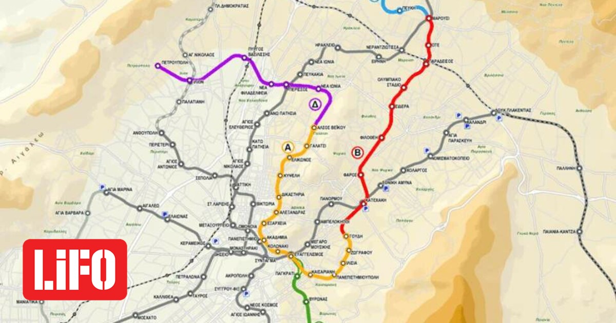 Αυτοί είναι οι νέοι σταθμοί μετρό της Αθήνας - O χάρτης της γραμμής 4 ...
