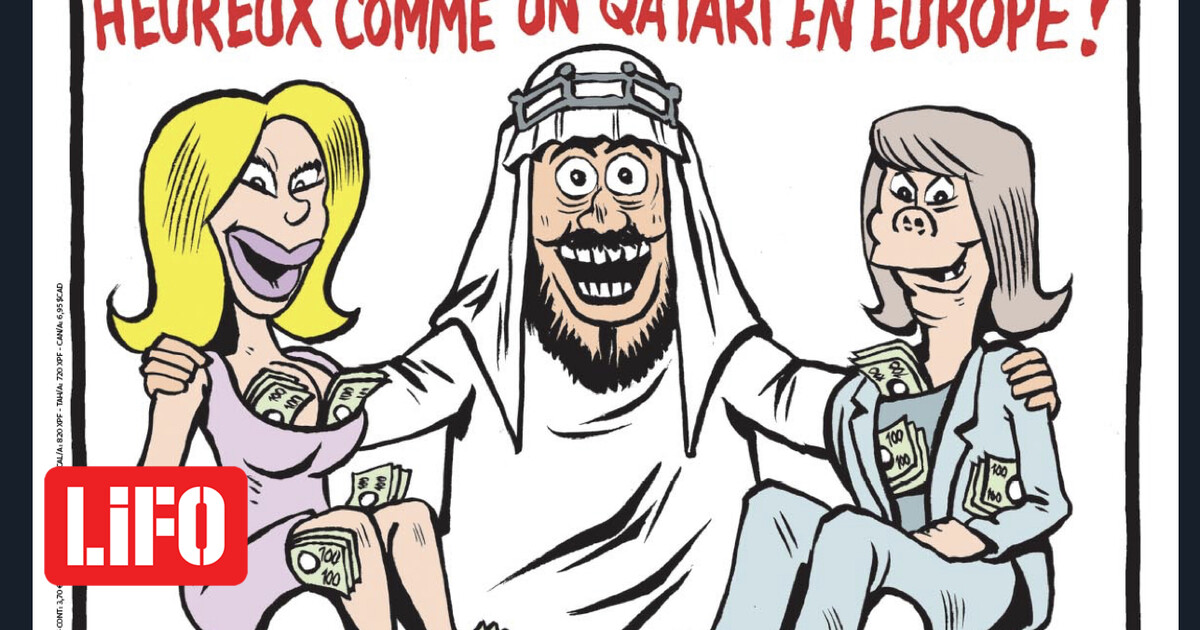 Το Qatargate στο εξώφυλλο του Charlie Hebdo: «Ευτυχής σαν Καταριανός στην Ευρώπη» | LiFO