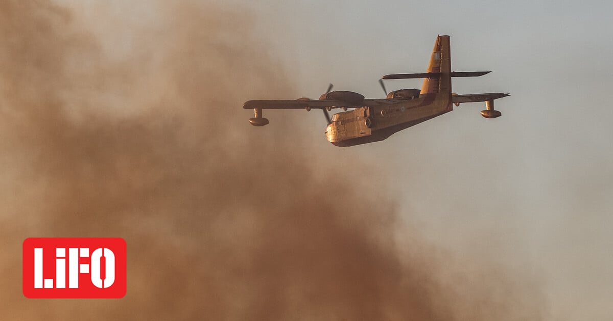 Φωτιές: Έπεσε Canadair που επιχειρούσε στην Κάρυστο | LiFO