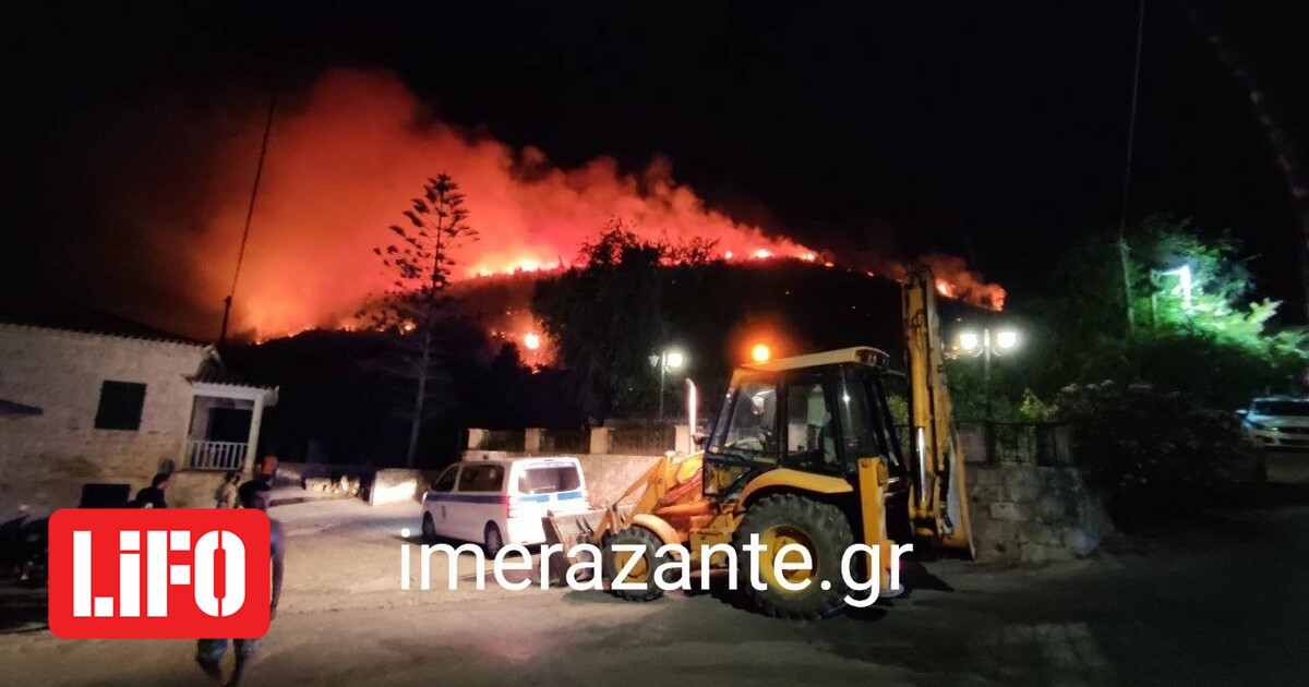 Φωτιά στη Ζάκυνθο: Σε δύσβατο σημείο στην Αγία Μαρίνα | LiFO