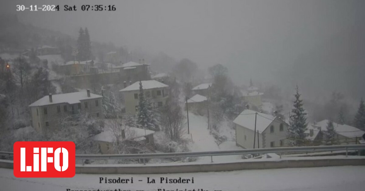 Χιονίζει από το πρωί στη Φλώρινα | LiFO