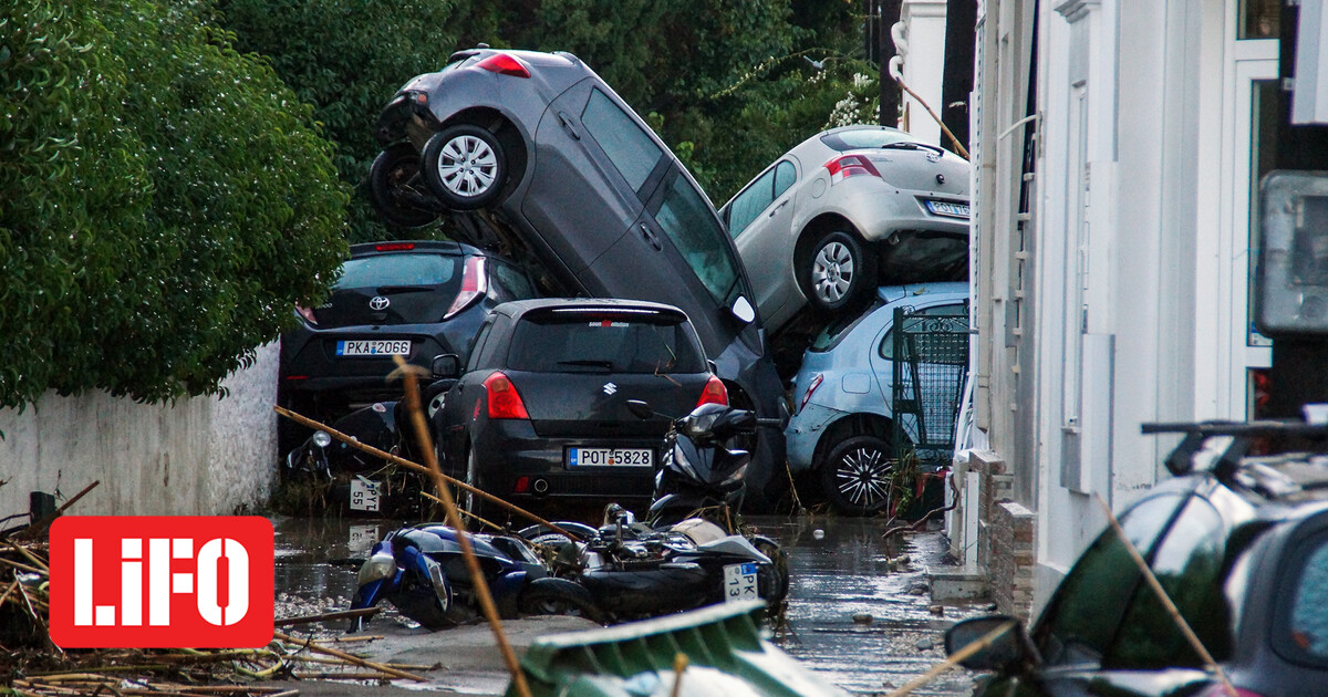 Ρόδος: Εικόνες καταστροφής την επομένη της κακοκαιρίας Bora - 80 απεγκλωβισμοί | LiFO