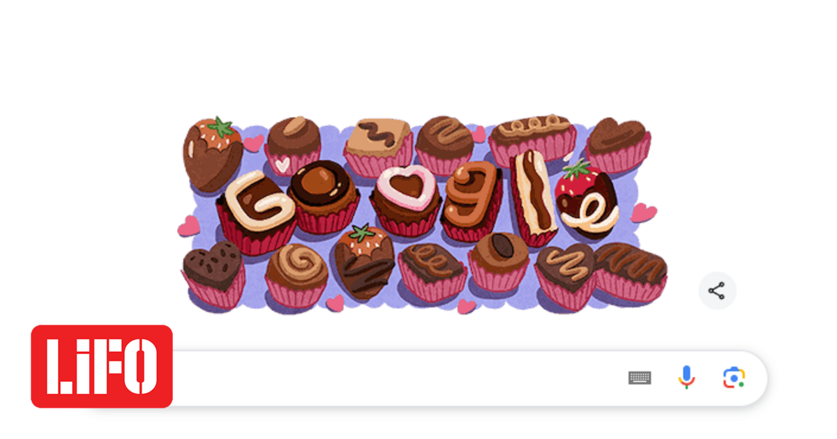 Google: Το σοκολατένιο Doodle για την ημέρα των ερωτευμένων | LiFO