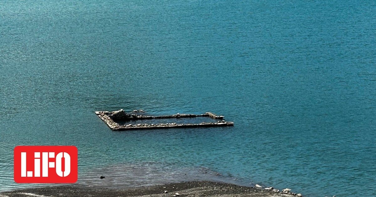 Λίμνη του Μόρνου: Νέες εικόνες με την στάθμη του νερού να παραμένει ...