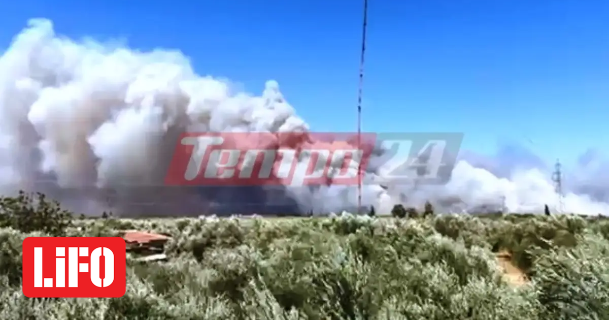 Φωτιά στην Αχαΐα: Νέο 112 για εκκένωση 6 περιοχών | LiFO